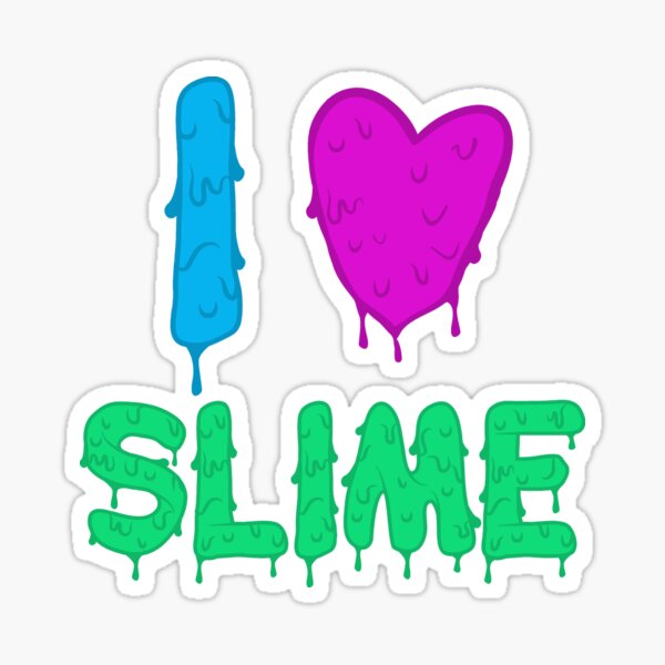 Pegatina «I Love Slime Graphic Slime Heart Camiseta Design» de ...