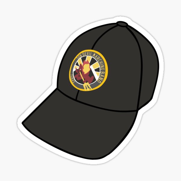 "Sun Devil Marching Band Tuba Hat" Sticker for Sale by Beta-Omicron ...