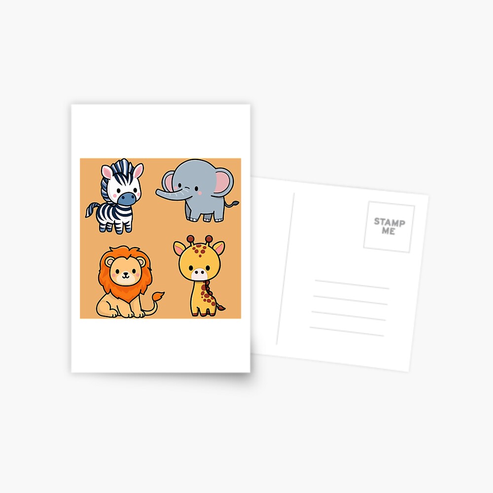 "Safari Animal Pack" Sticker for Sale by MoasisArt | Redbubble