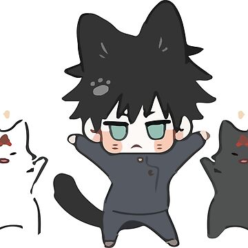 "Chibi Megumi and Doggos dancing" Sticker for Sale by Drip Stop Store ...