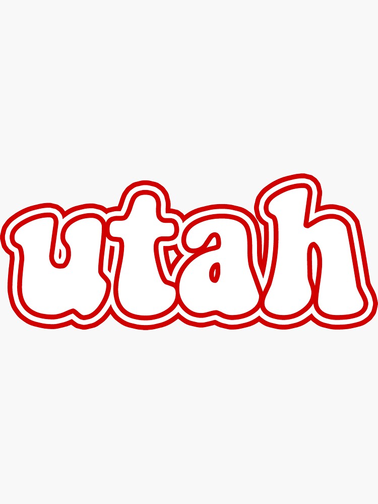 "utah" Sticker for Sale by samanthaedelman | Redbubble