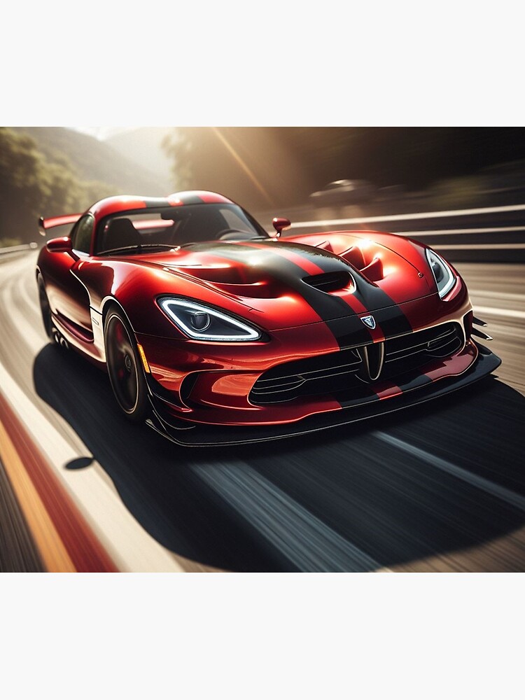"Red Dodge Viper" Throw Blanket for Sale by Zestpond | Redbubble