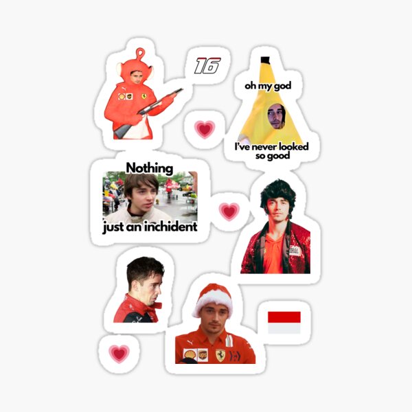 "Charles Leclerc Funny stickers " Sticker for Sale by the-creativelab ...