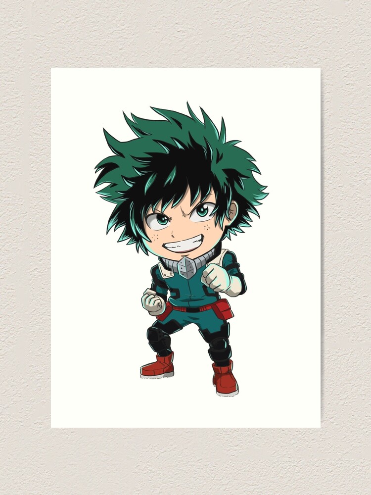 "My Hero Academia Chibi Deku" Art Print by SpiralChester | Redbubble