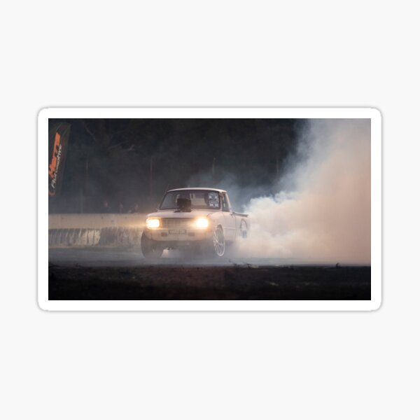 "HARD ON burnout." Sticker for Sale by sidewaysimage | Redbubble