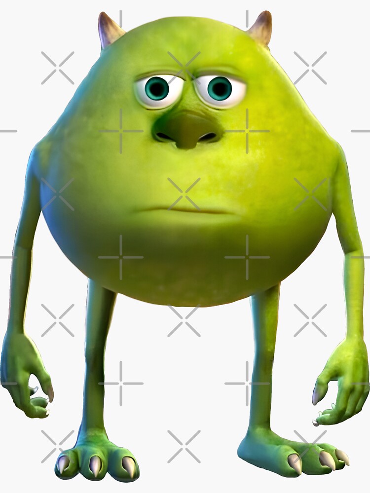 "Monsters Inc. Meme" Sticker for Sale by TimewardGaming | Redbubble