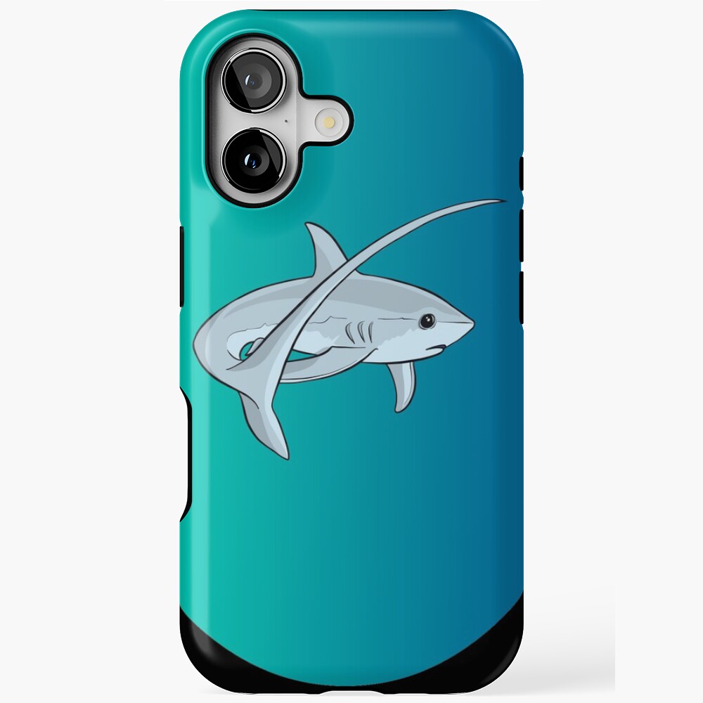 "Adorable Cute Thresher Shark " Sticker for Sale by Inklingsofgrace ...