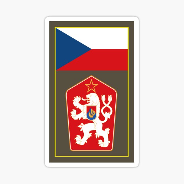 "Czechoslovakia Flag and Coat of arms" Sticker for Sale by adamst555 ...
