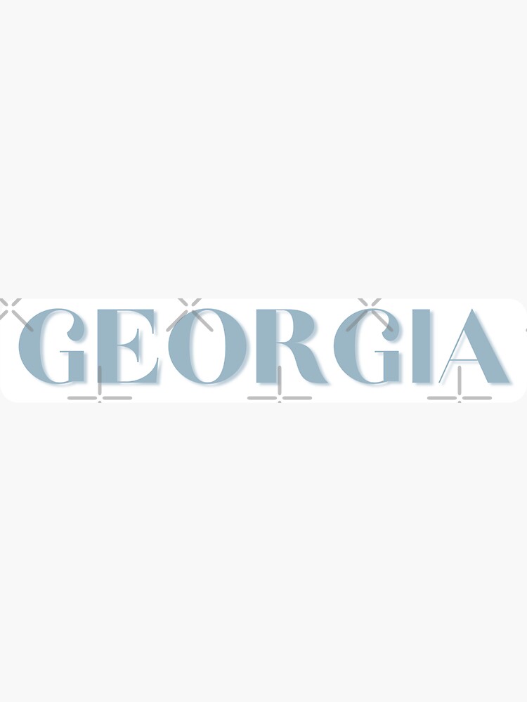 "GEORGIA State Sticker" Sticker for Sale by LenasVersion | Redbubble