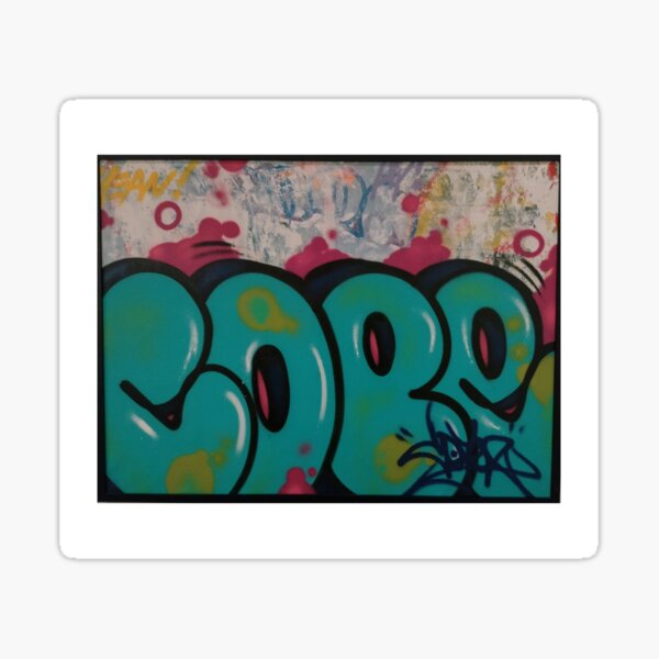 "Cope 2 Classic Bubble Letters" Sticker for Sale by GraffVT | Redbubble
