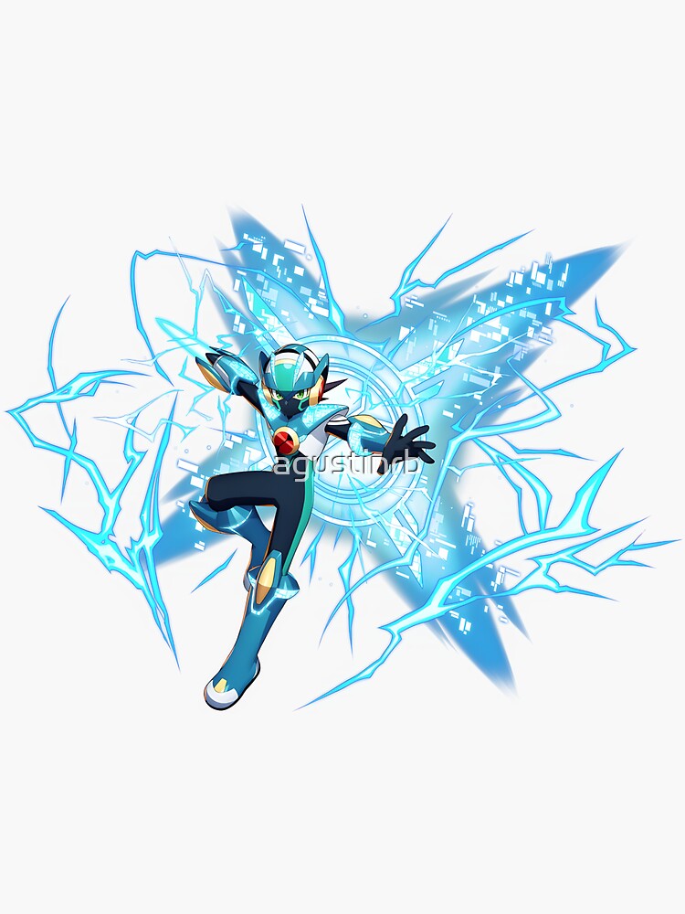 "Megaman Xdive Dive Cross Megaman.EXE" Sticker for Sale by agustinrb ...