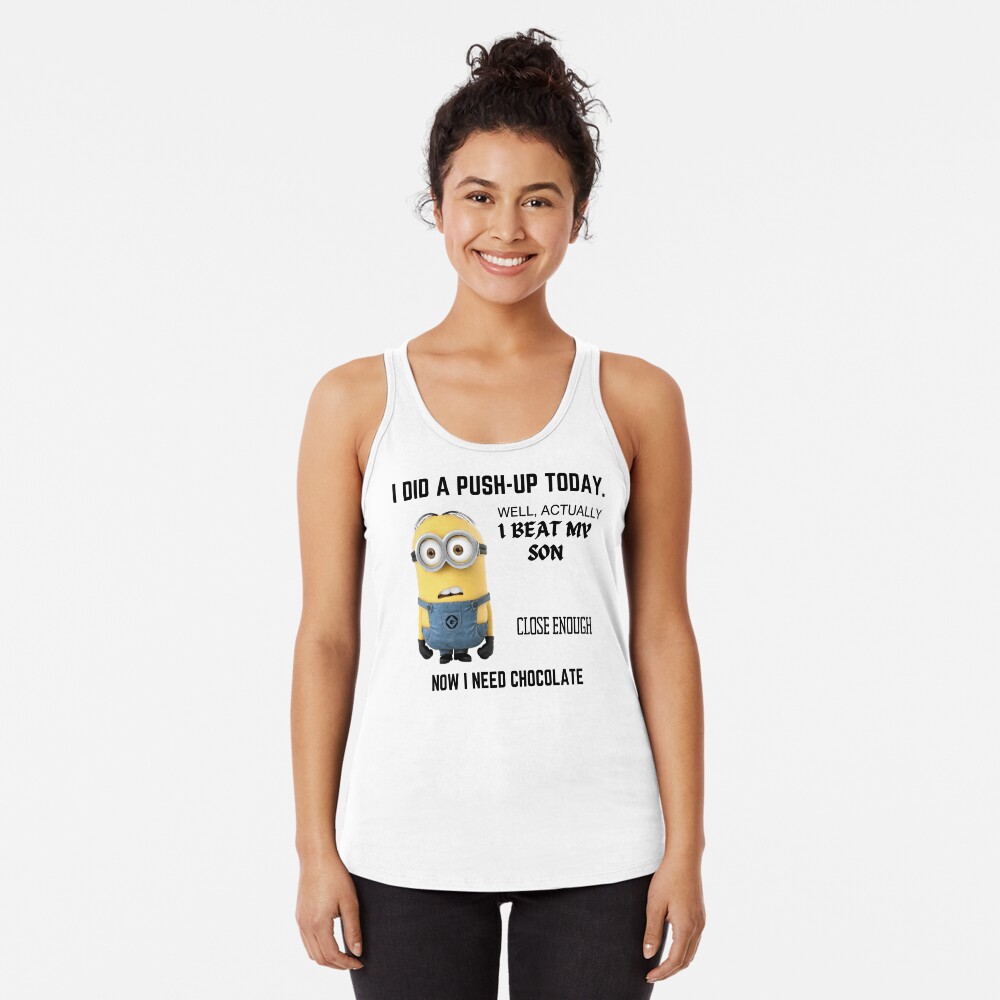 "I Did A Push-Up Today Minion Meme" Sticker for Sale by killzak | Redbubble
