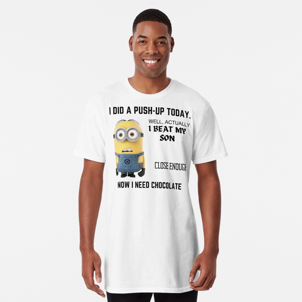"I Did A Push-Up Today Minion Meme" Sticker for Sale by killzak | Redbubble