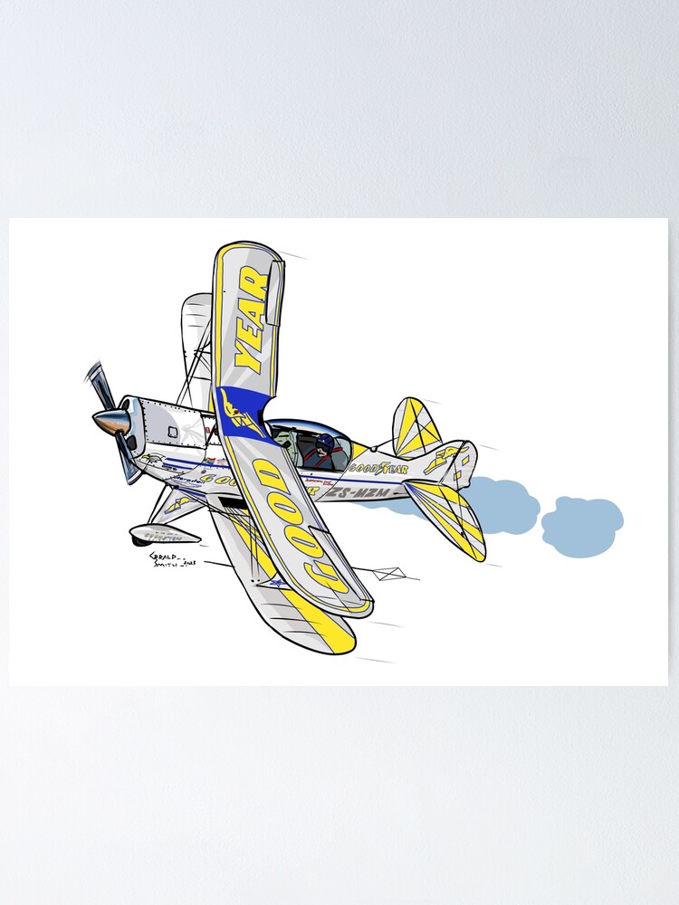 "Pitts Special Cartoon-style " Poster for Sale by GeraldSmithArt ...