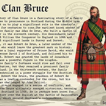 "Clan Bruce Scottish History " Poster for Sale by ljrigby | Redbubble