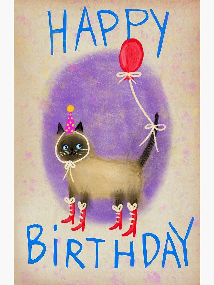 Happy Birthday Siamese Cat Images