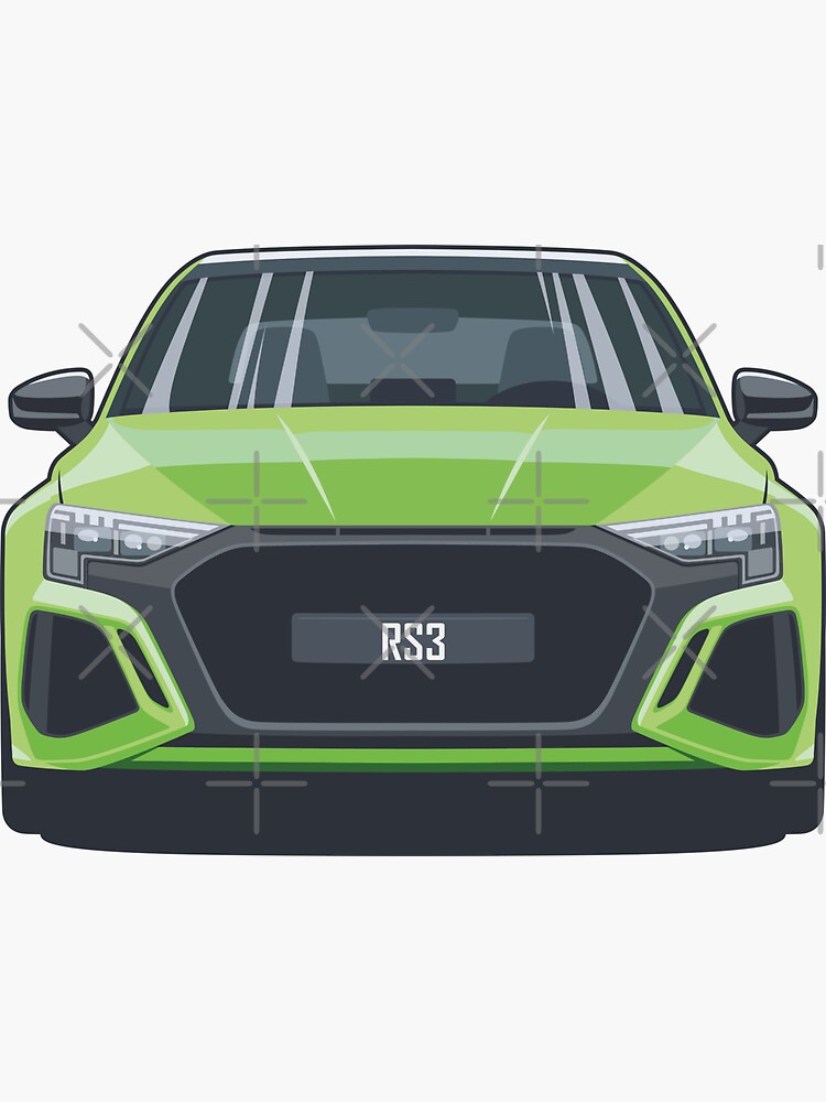 "RS3 8Y - vector drawing" Sticker by yohannlp | Redbubble