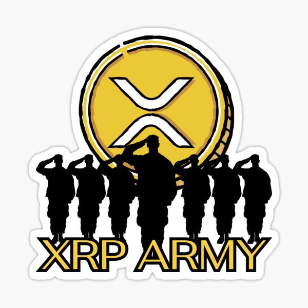 "XRP Army" Sticker for Sale by kylmllr101684 | Redbubble