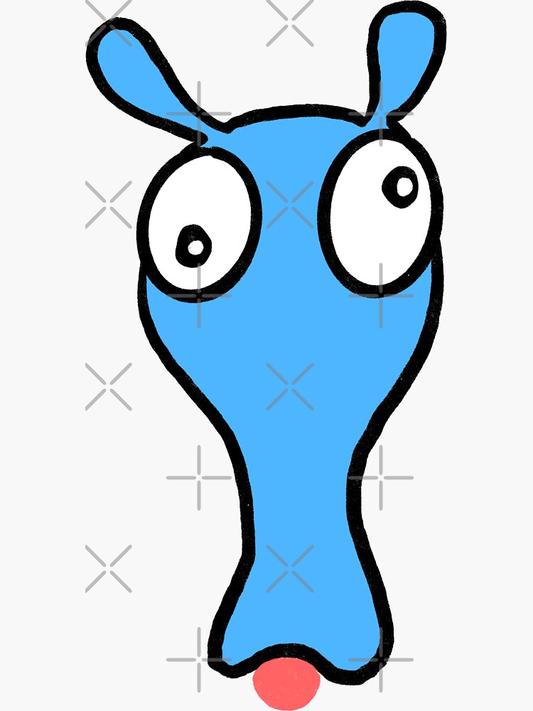 "cute anteater face" Sticker for Sale by Kangavark | Redbubble