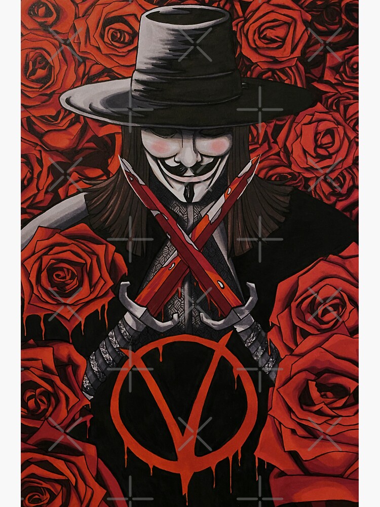 "V for Vendetta" Sticker for Sale by sydworm | Redbubble