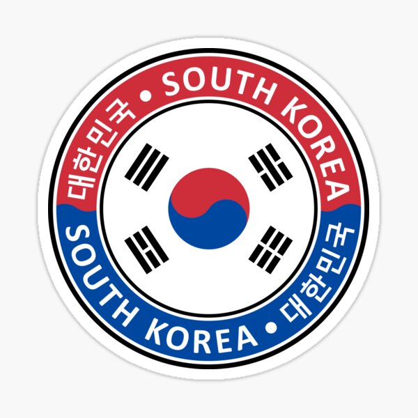 "South Korea" Sticker for Sale by Alma-Studio | Redbubble