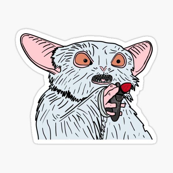 "Exhibit C! Meep meep!" Sticker for Sale by aboyburns | Redbubble