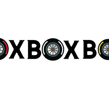 "Box Box Box F1" Sticker for Sale by the-creativelab | Redbubble