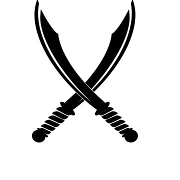 "Scimitar Swords" Sticker for Sale by Mark-V-Art | Redbubble