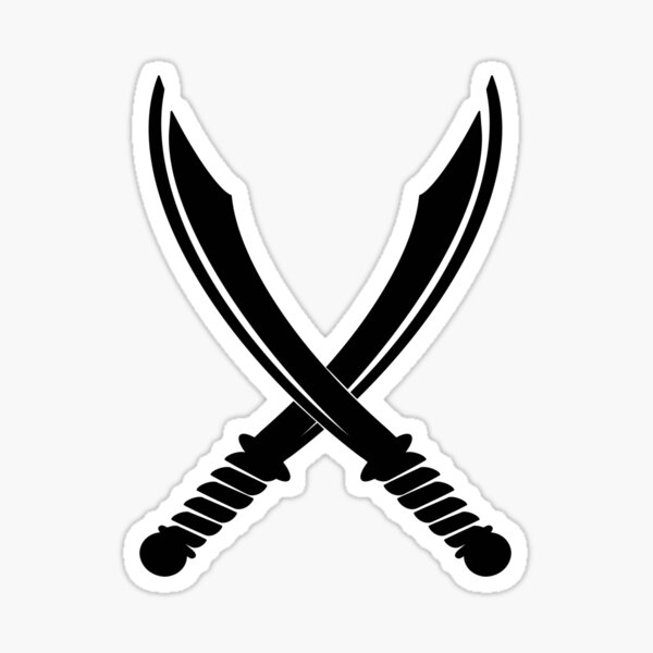 "Scimitar Swords" Sticker for Sale by Mark-V-Art | Redbubble