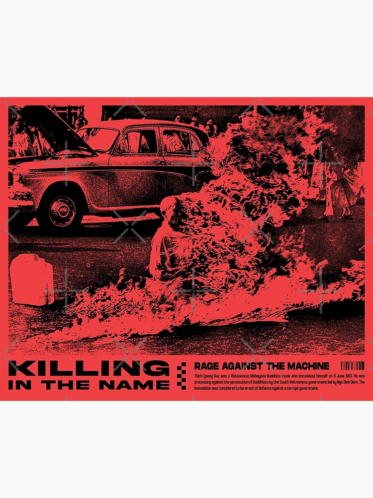 "Killing In The Name. Rage Against The Machine Album Graphic Design ...