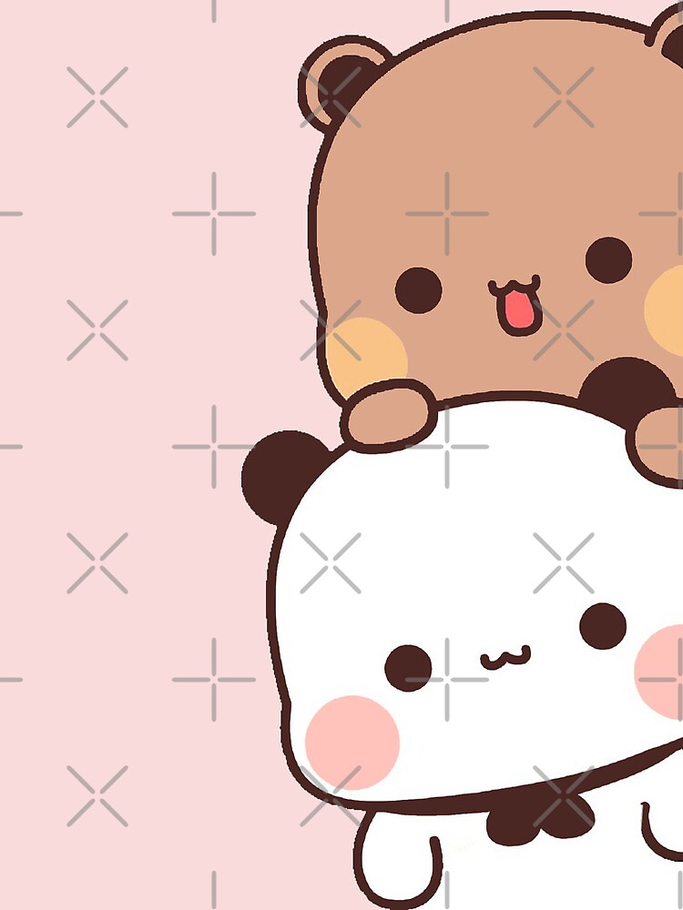 "Bubu and Dudu Peeking | Cute Bear Couple | Panda Yier | Bubu Brownie ...