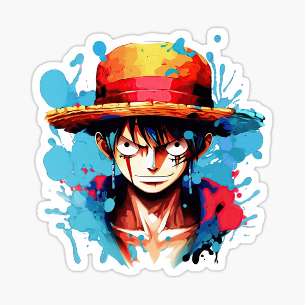 "Monkey D. Luffy" Sticker by ghju | Redbubble