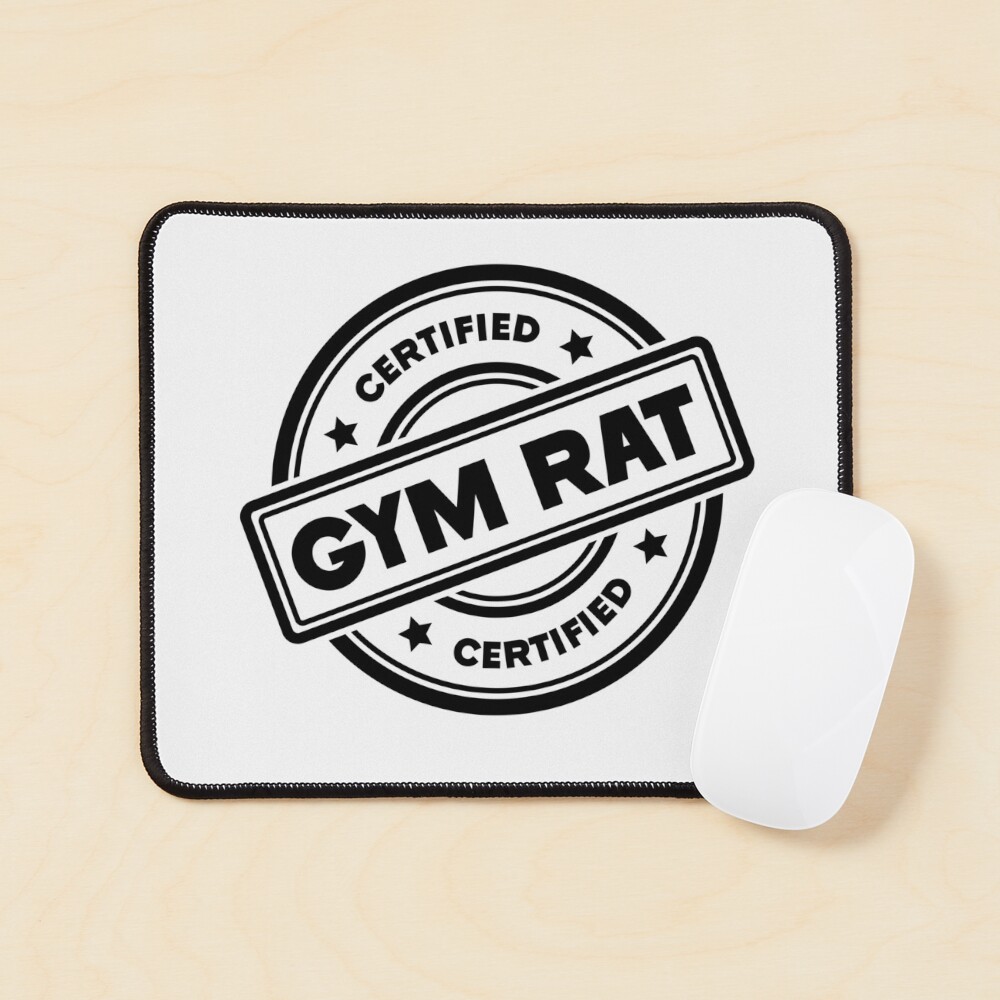 "Certified Gym Rat Stamp Design" Sticker for Sale by GainsGraphics ...