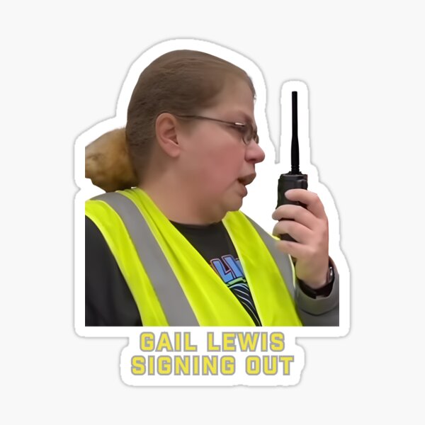 "Gail Lewis Signing Out" Sticker for Sale by DesignsbyMelB | Redbubble