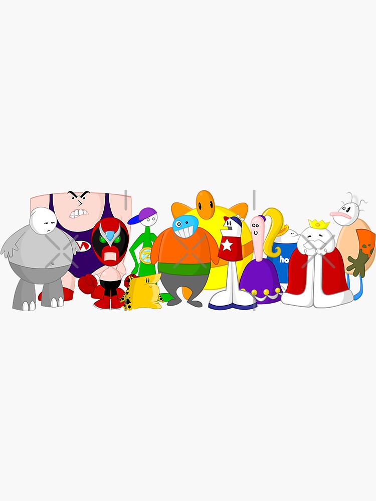 "Homestar Runner Family" Sticker for Sale by Buivuissa | Redbubble