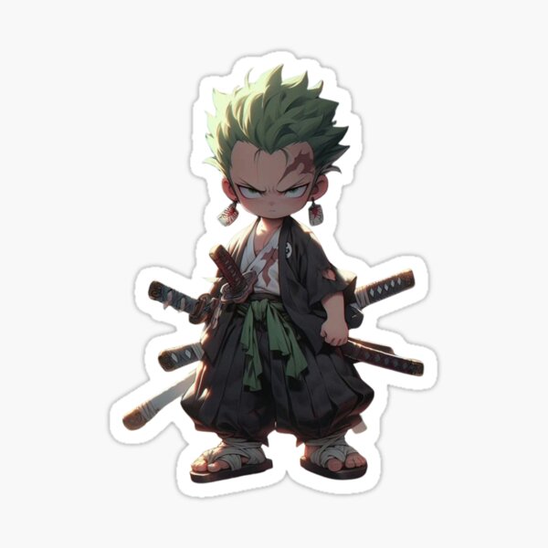 Chibi Zoro Sticker For Sale By Castfor Mgrass Redbubble
