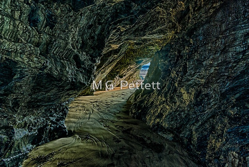 "Inside Holywell Cave" by M G Pettett | Redbubble