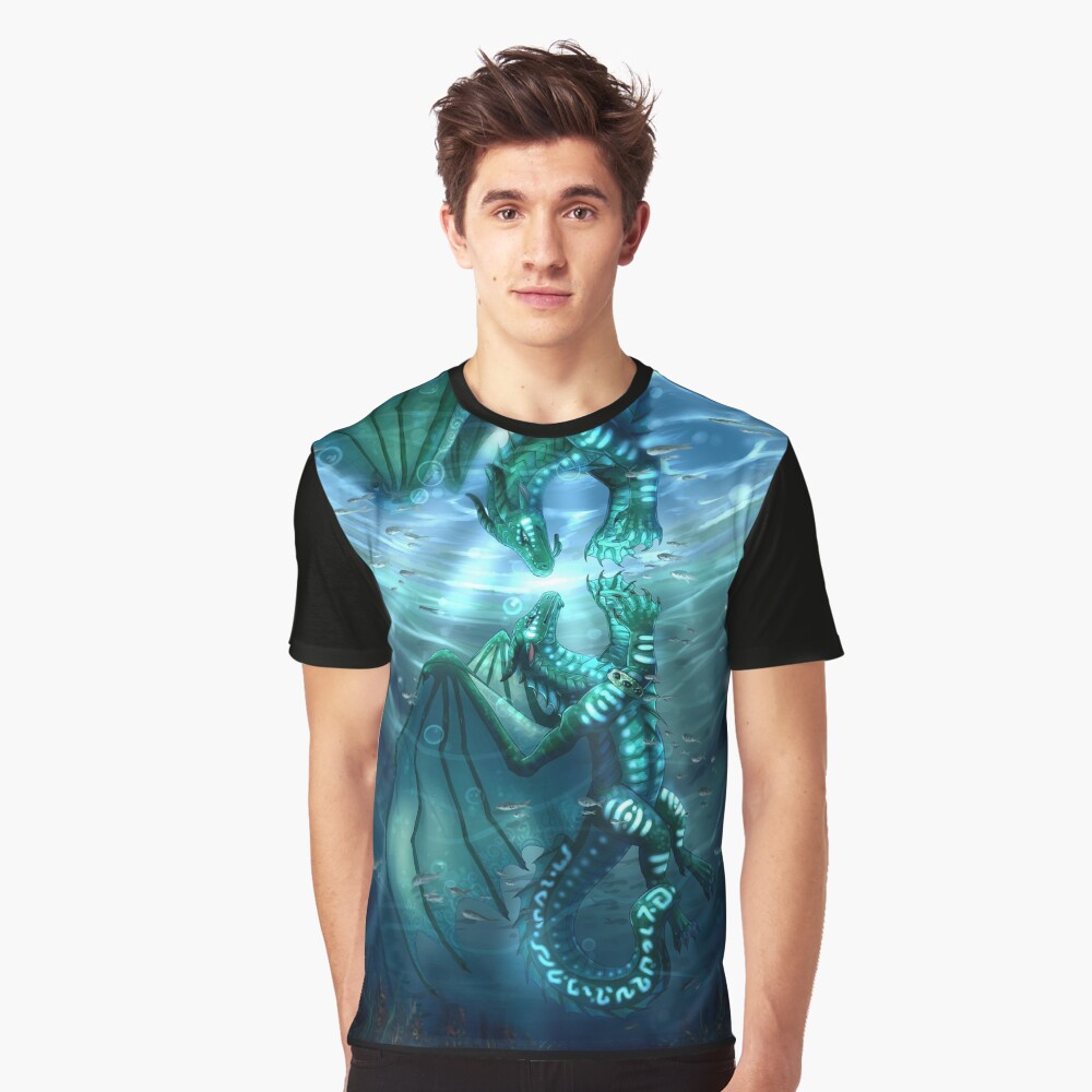 "Wings of Fire - Fathom and Turtle" T-shirt for Sale by Biohazardia ...