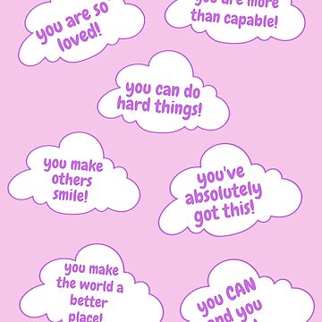 "Positive affirmations" Sticker for Sale by thecollagegame | Redbubble