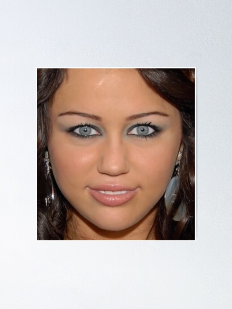 "Miley Cyrus meme “eyes”" Poster by LvT2004 | Redbubble