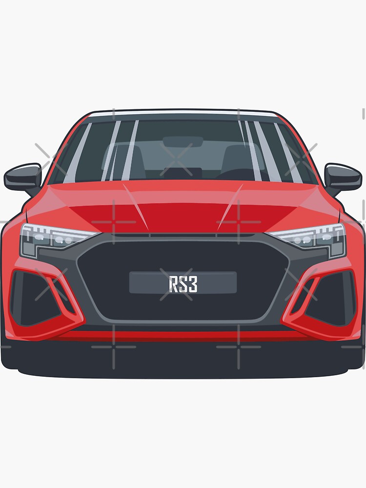 "RS3 8Y - vector drawing" Sticker by yohannlp | Redbubble