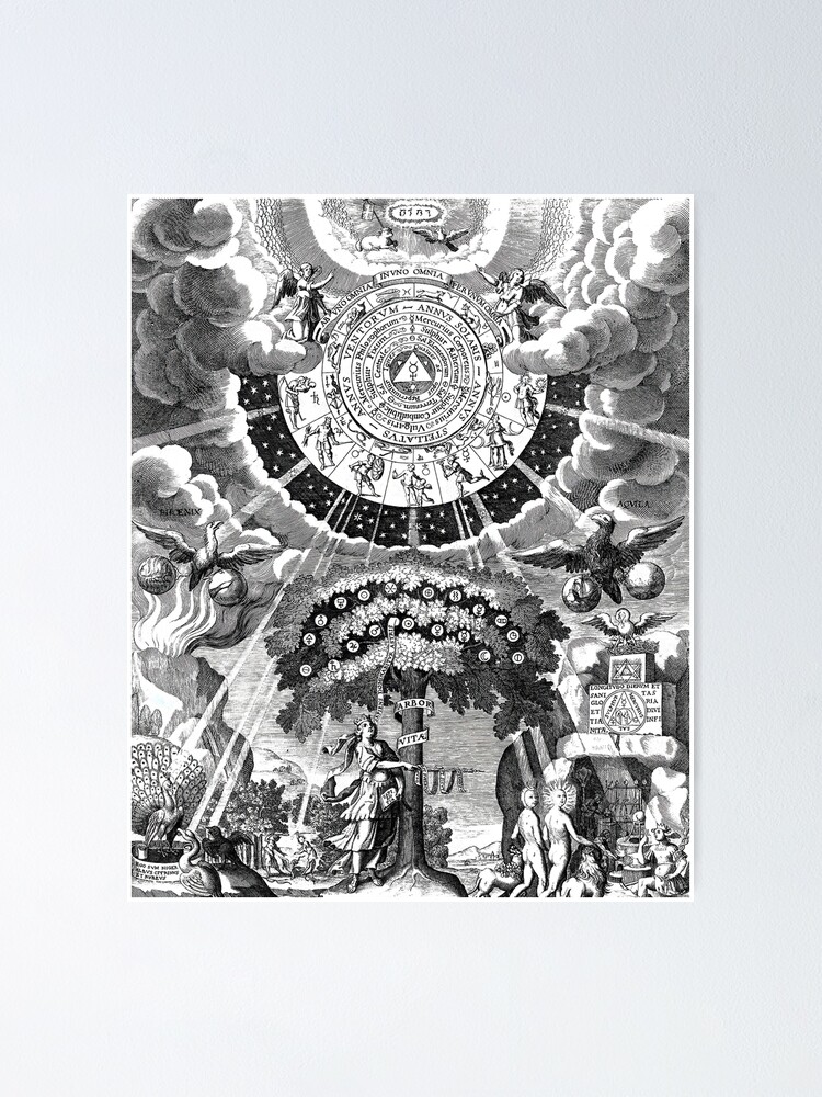 "The Alchemical Tree of Life, by Wolfgang Killian" Poster for Sale by ...