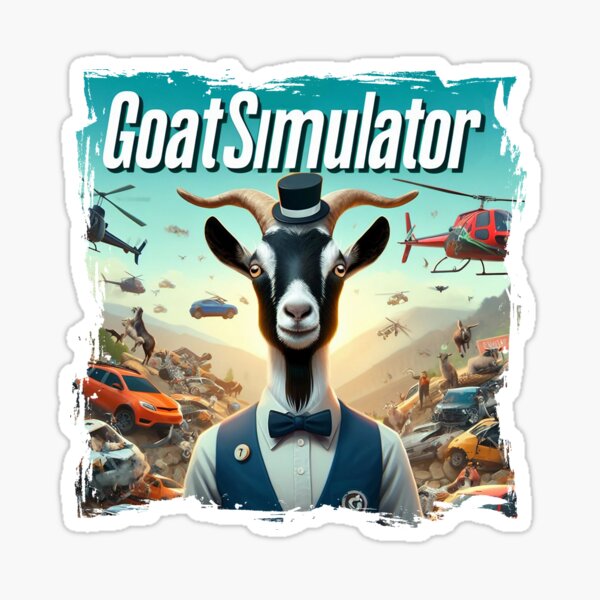 "Goat Simulator" Sticker by Andru Zmudio | Redbubble