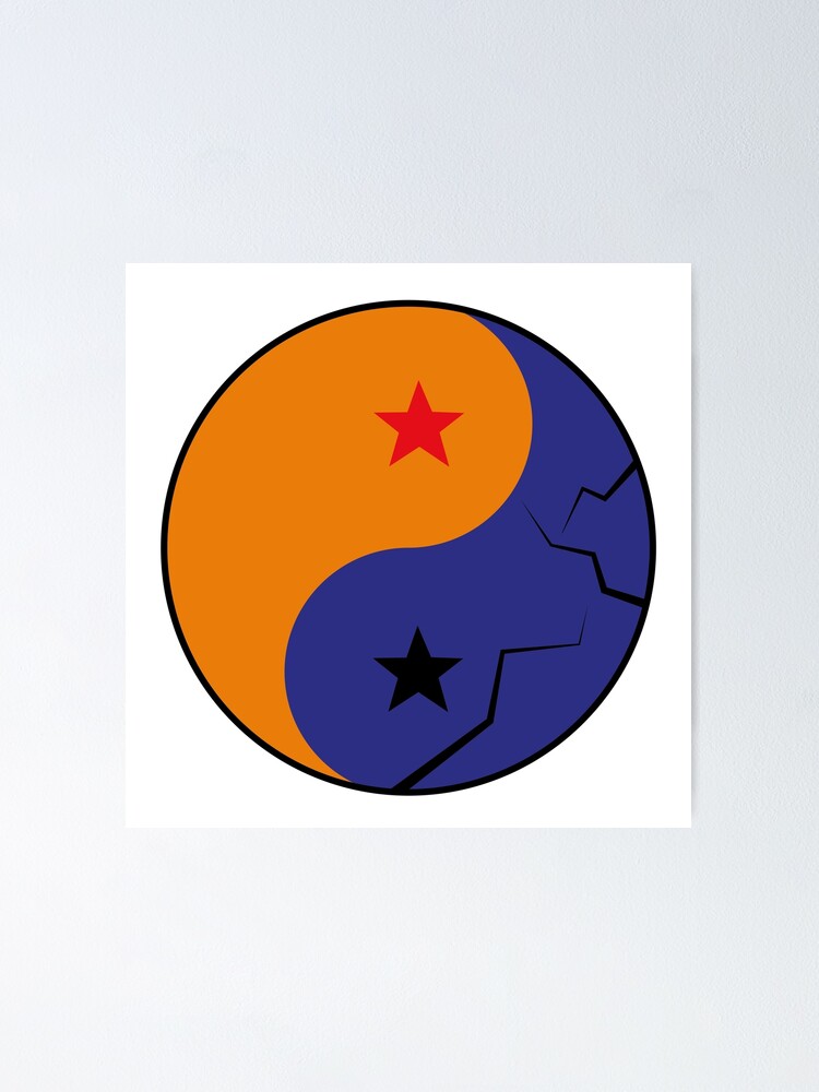 Poster « Ying Yang Dragon Ball », par GraphicBazaar | Redbubble