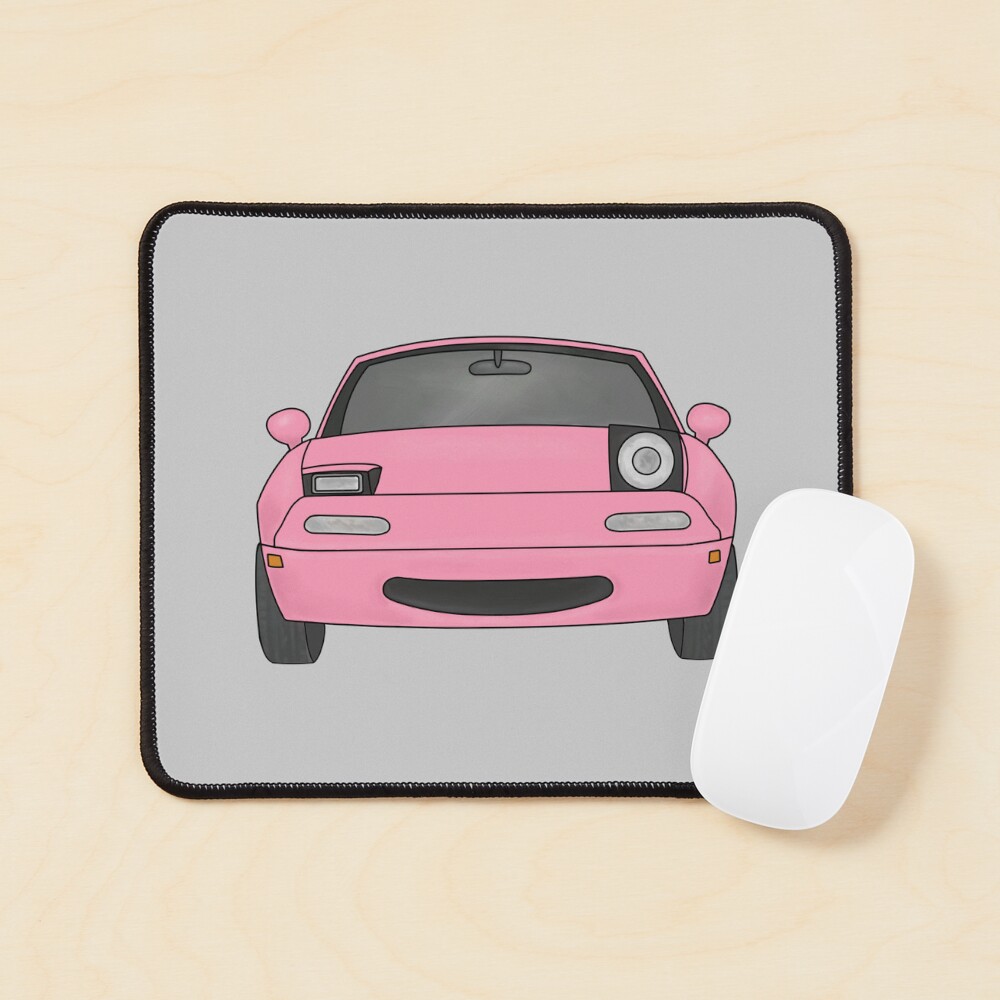 "Miata MX5 pink - wink" Sticker for Sale by Milanicole | Redbubble