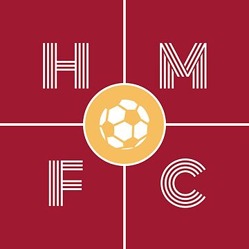 "Heart of Midlothian FC HMFC Minimalist Style Artwork" Sticker for Sale ...