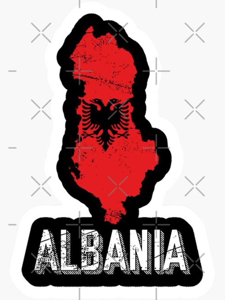 "Albanian Flag" Sticker for Sale by Usoppdesign ⭐⭐⭐⭐⭐ | Redbubble
