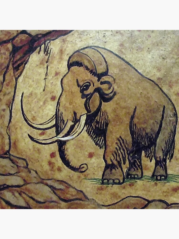 Mammoth Cave Paintings Woolly Mammoth | Woolly Rhino | Oil Painting