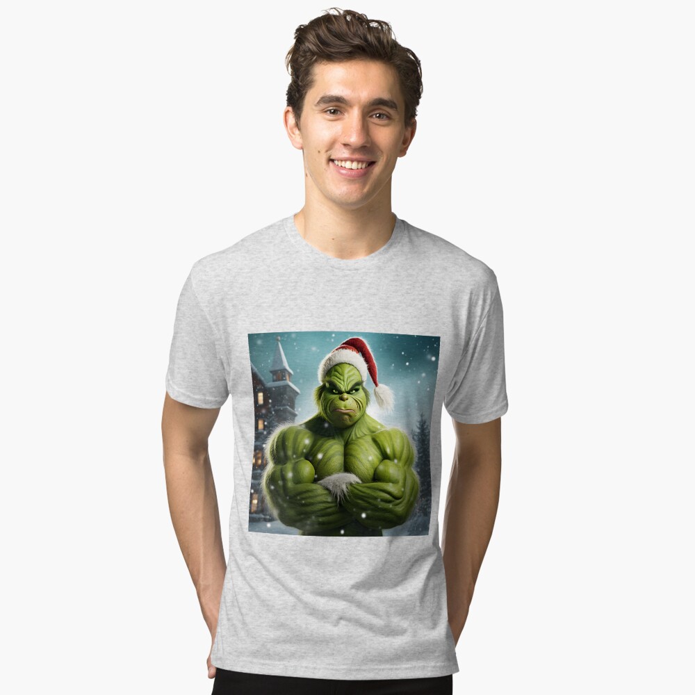 "Muscles Grinch" Sticker for Sale by toaderbogdan88 | Redbubble