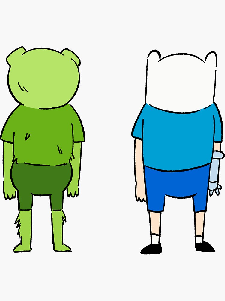 "Fern and Finn the Humans from Adventure Time Fanart" Sticker for Sale ...